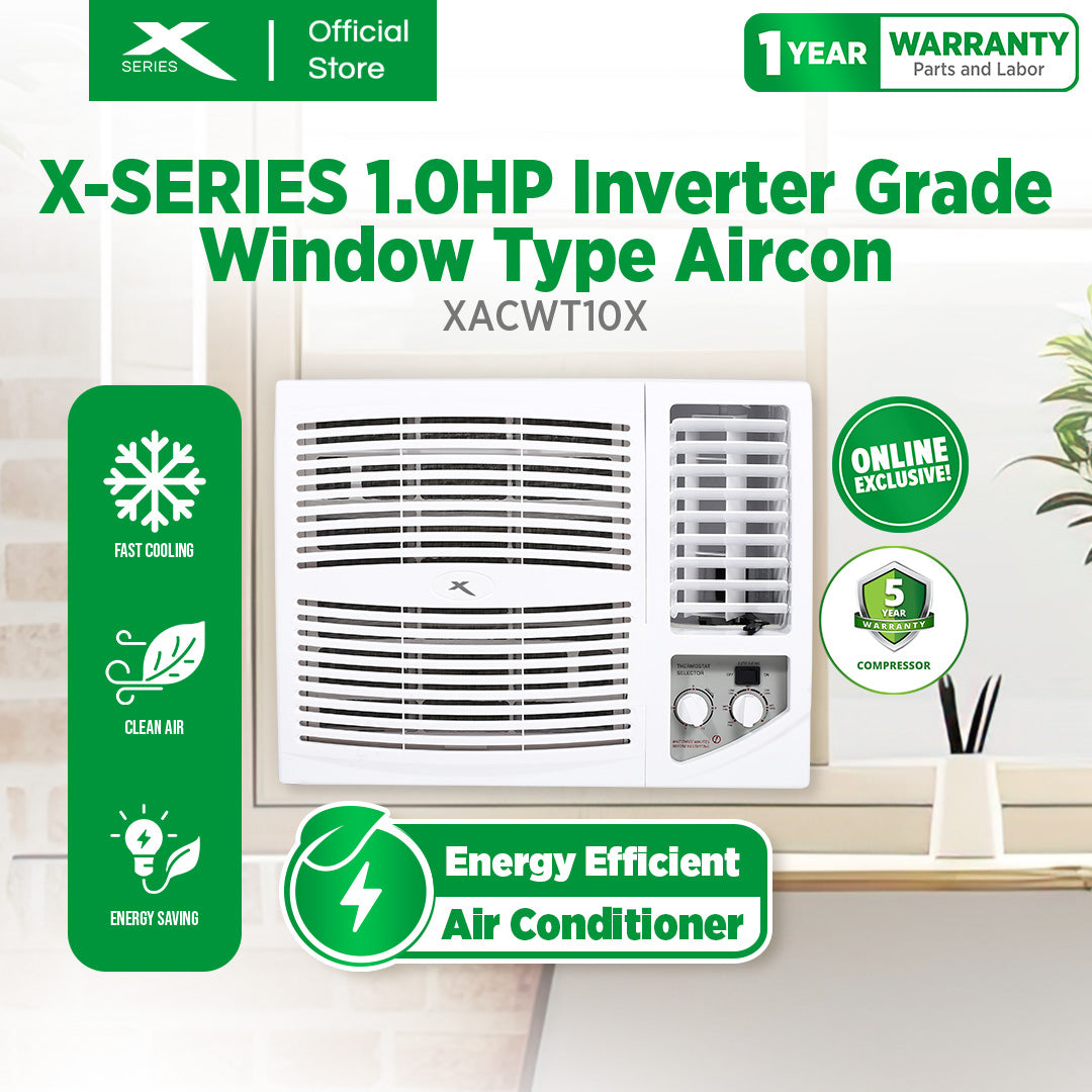 XTREME COOL 1.0HP Inverter-Grade Window Type Aircon (XACWT10) – XTREME ...