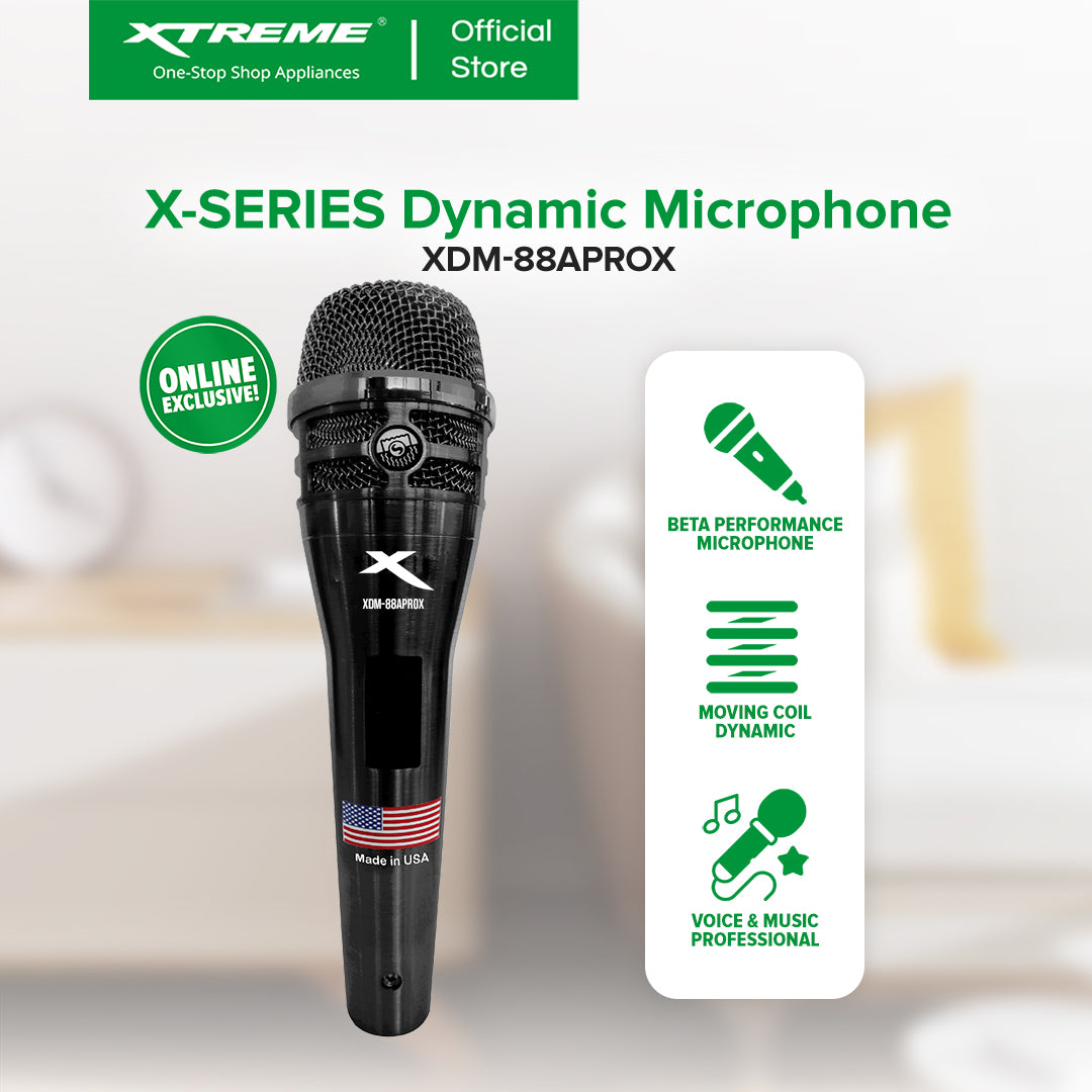 X-SERIES High End Dynamic Microphone w/ 7.5m Mic Cable | XDM-88APROX ...