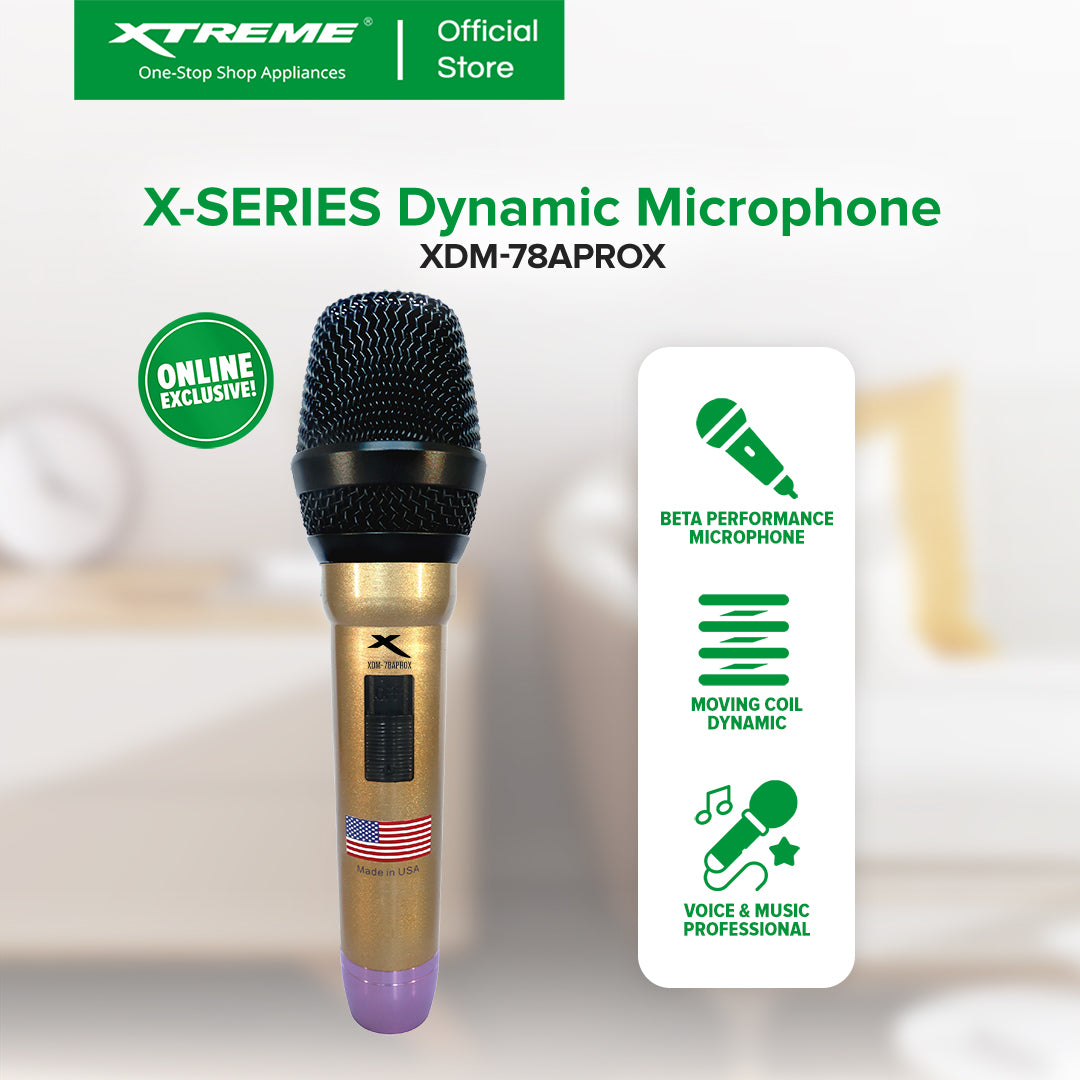 X-SERIES High End Dynamic Microphone w/ 7.5m Mic Cable | XDM-78APROX ...