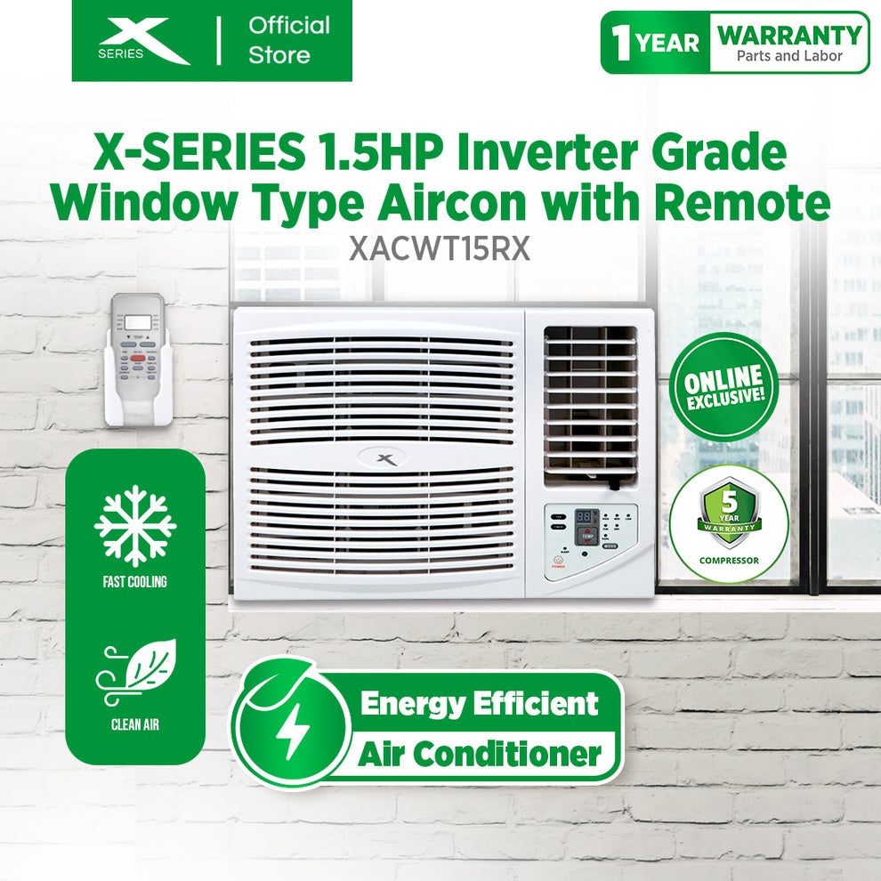 XTREME COOL 1.5HP Inverter-Grade Window Type Aircon with Remote (XACWT ...