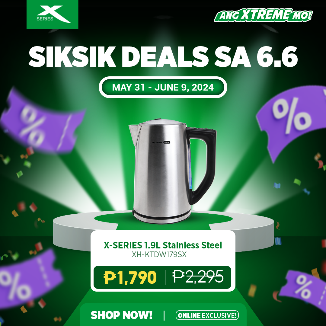 X-SERIES 1.9L Stainless Steel Cordless Electric Kettle | XH-KTDW179SX ...