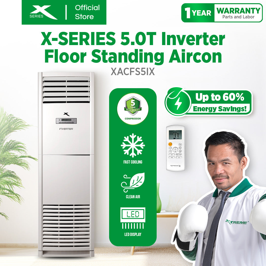 XTREME COOL 5.0T Floor Standing Aircon Inverter | XACFS5i – XTREME ...