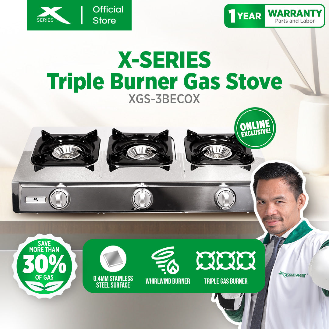 XTREME HOME 3 Burner Gas Stove Save more than 30% of Gas with Automati ...