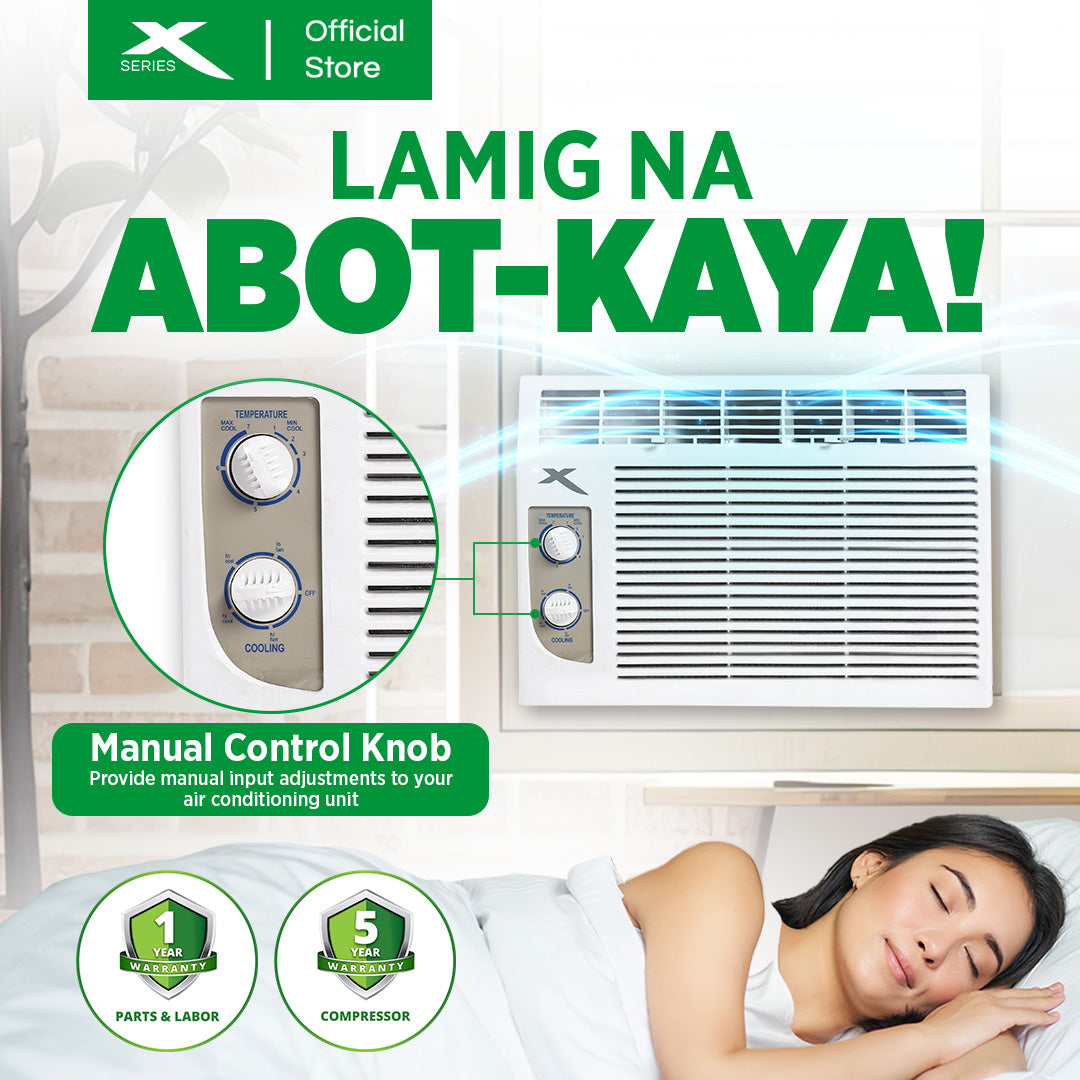 X-SERIES 0.5HP Inverter Grade Window Type Aircon with Silver Ion Filte ...