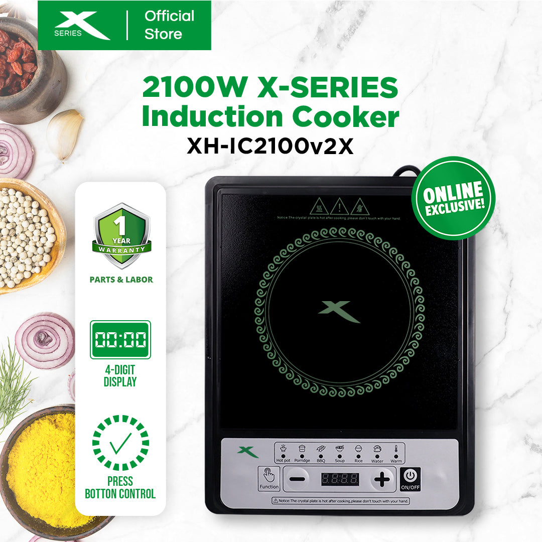 X-SERIES 2100W Induction Cooker with 8 Power/Temperature Levels for Ad ...